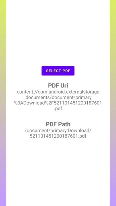 How to Implement PDF Picker in Android Studio | PDFPicker | Android Coding - YouTube