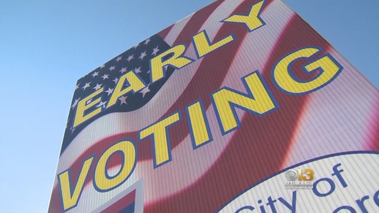 Early Voting Begins In Maryland - YouTube