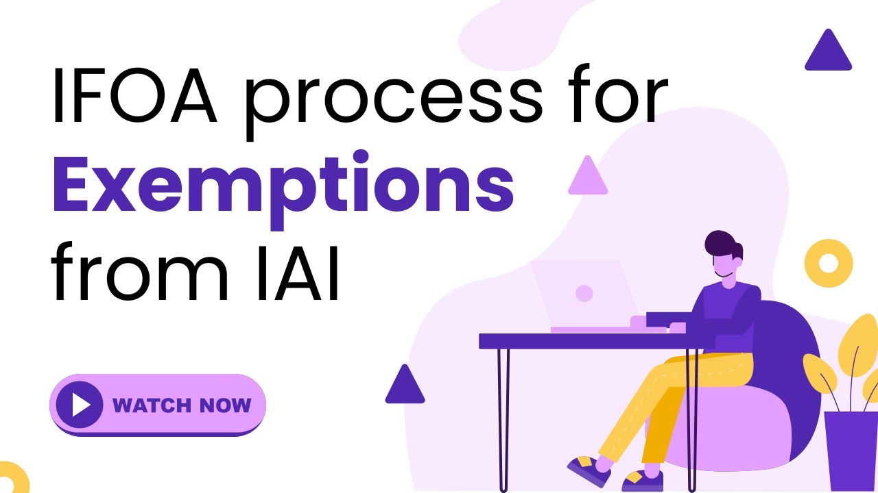 IFOA Exemption Process || Apply by 31st Dec 2022 - YouTube