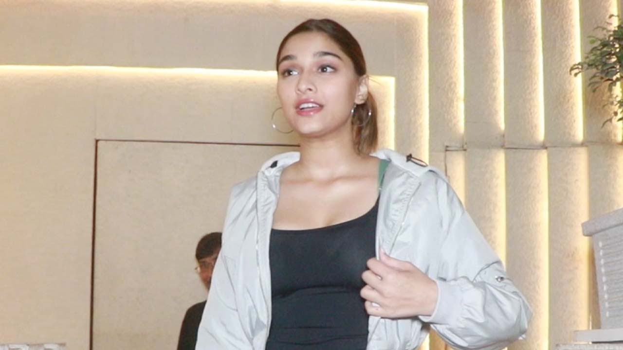 Saiee Manjrekar looks beautiful & cute, spotted at Akina Restaurant in ...