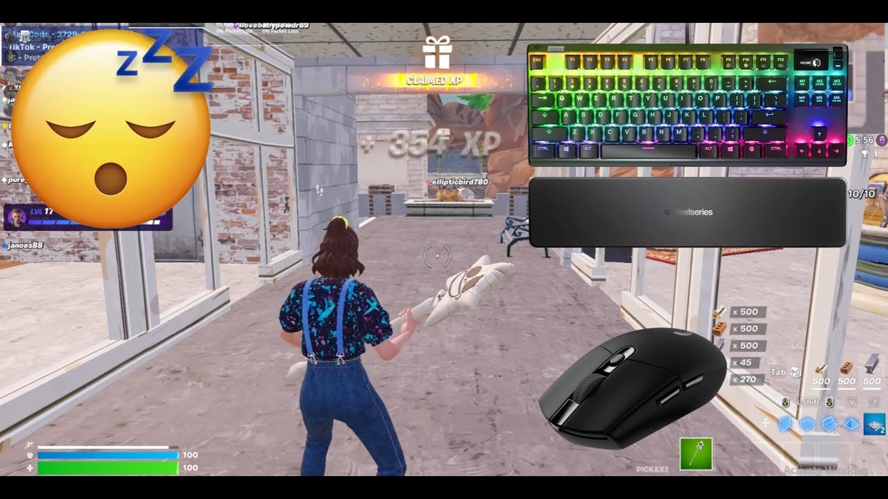 Apex Pro TKL Keyboard Gameplay in Fortnite 😍 Tilted Towers Zone Wars ...