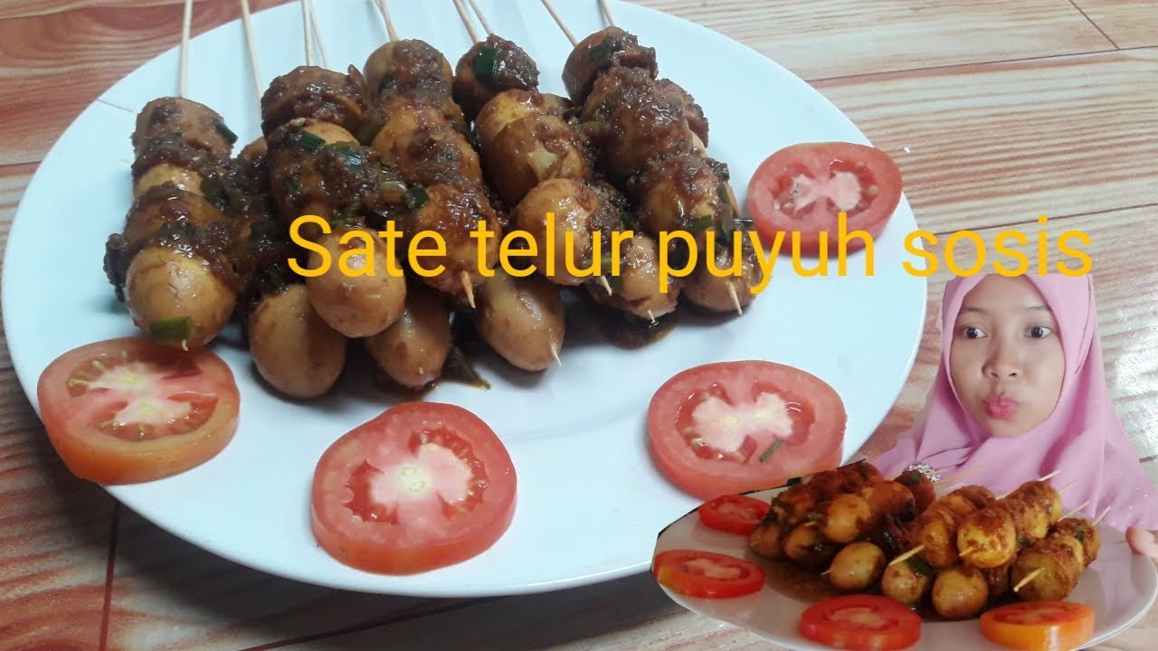 Resep cara membuat sate telur puyuh - YouTube