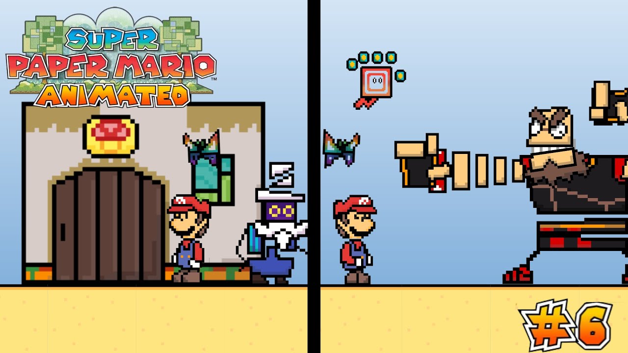 Super Paper Mario Animated Episode 6 - Yold Town / O' Chunks Battle ...