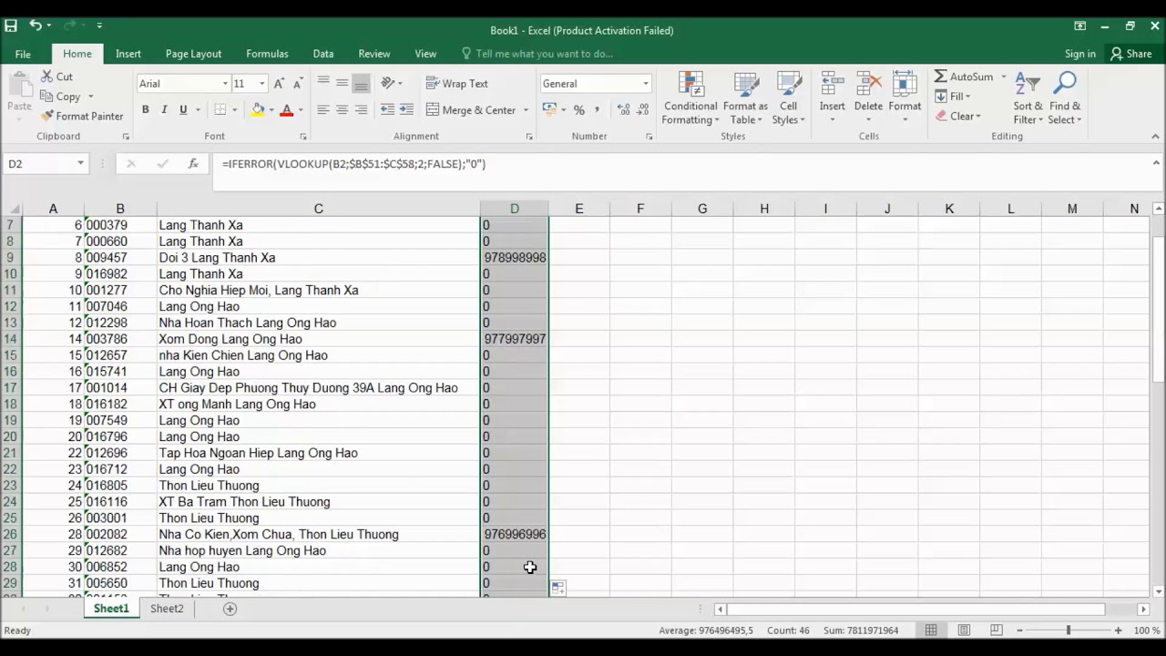 Hướng dẫn gen dữ liệu với hàm Vloookup và hàm Iferror | Mẹo Máy Tính 360 - YouTube