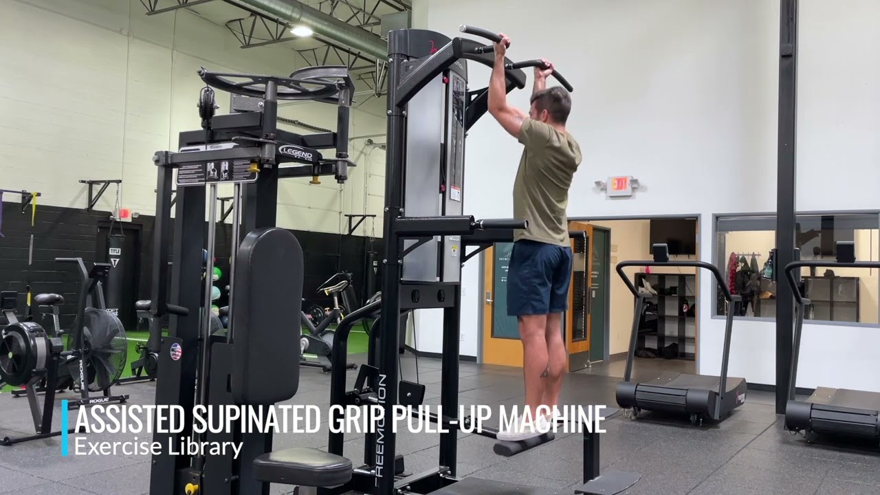 Assisted Supinated Grip Pull Up Machine - YouTube
