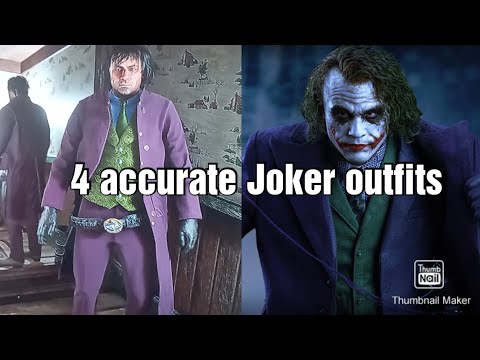 RED DEAD REDEMPTION 2: Tutorial Joker Outfits from the 1966,1989,2008 ...