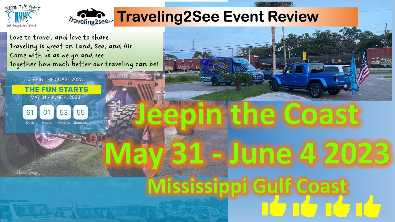 Jeeping the Coast May -June 2023, Coastal Mississippi the Mississippi Gulf Coast - YouTube