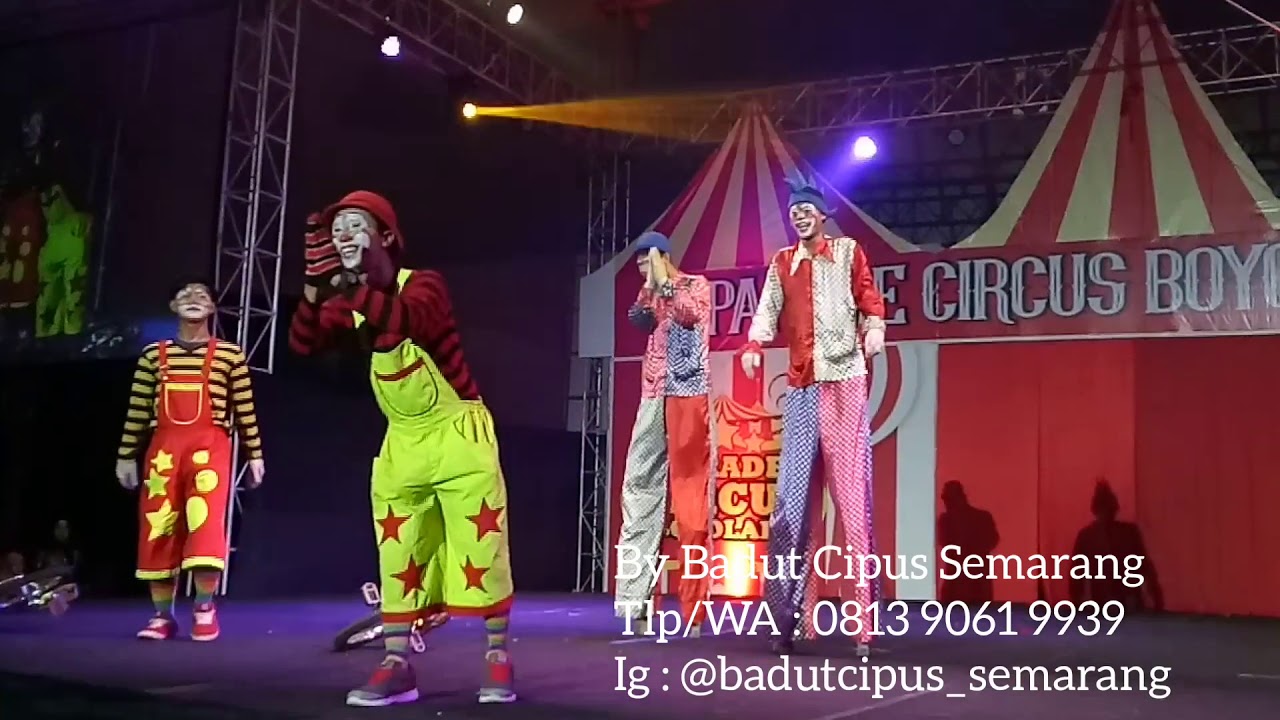 Lucu gokil bikin ngakak aksi badut cipus dari semarang di parade circus ...