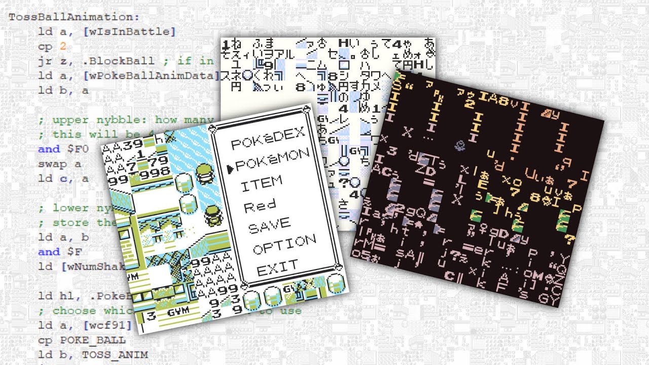 Pokémon Red/Blue/Yellow - investigating glitch ball toss animations ...