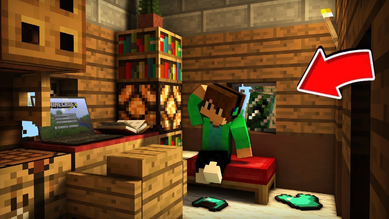 HOW TO BUILD THE COZIEST ROOM IN MINECRAFT 100% TROLLING TRAP MINECRAFT ...