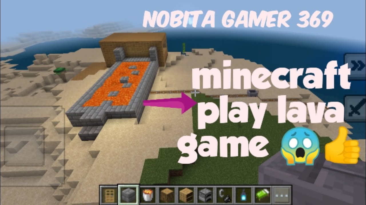 how to play lava game in Minecraft 😱😱👍 - YouTube