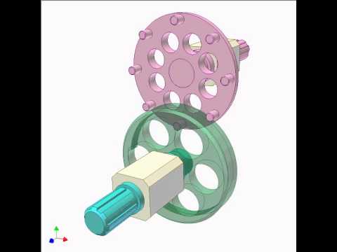 Pin gear drive 1N - YouTube