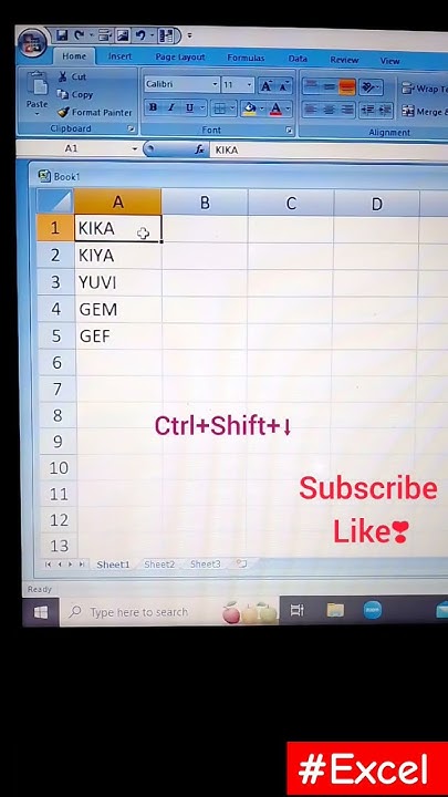Excel Shortcut To Select Column Data In Secondsexcelbasics Excelforbeginners Exceltricks ️↩️