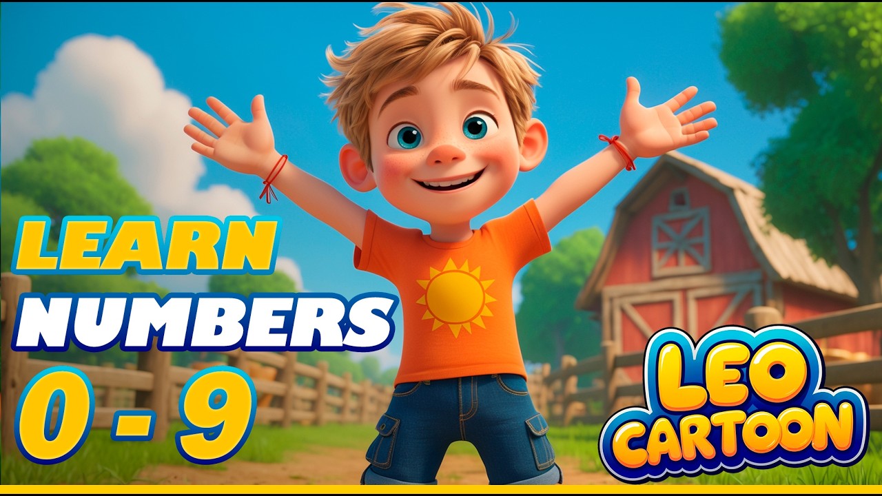 Learn Numbers 0 to 9 with Leo 🐮 Fun Farm Counting Song for Kids! - YouTube