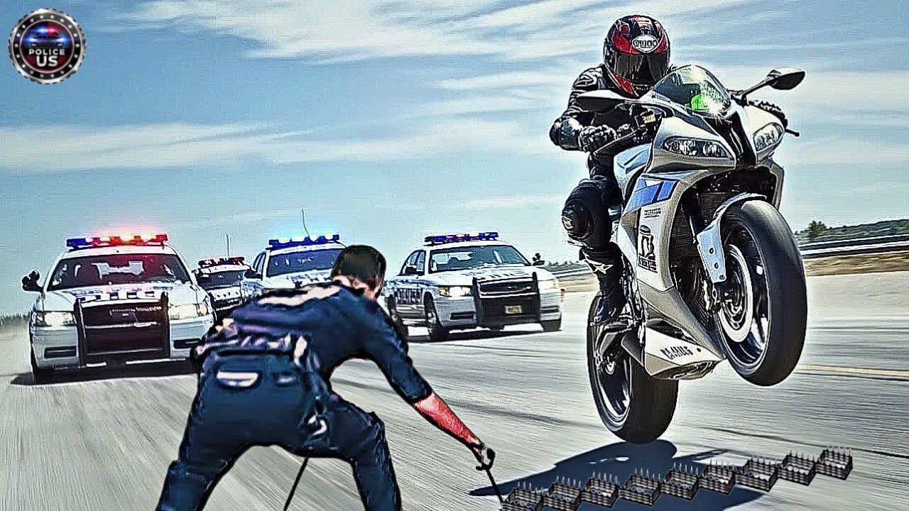 CRAZIEST MOMENTS High Speed Motorcycle Chase of ALL Time Caught On ...
