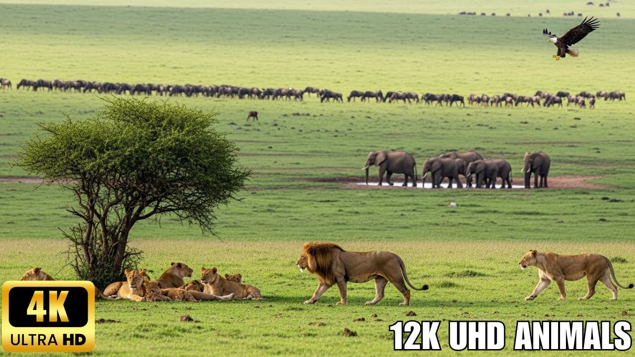 Relax with Beautiful Wild Animals in 4K – Soothing Forest Ambience for ...