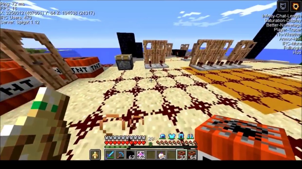 Minecraft Griefing a Dupe Stash and Lag Machine on XV23.co - YouTube
