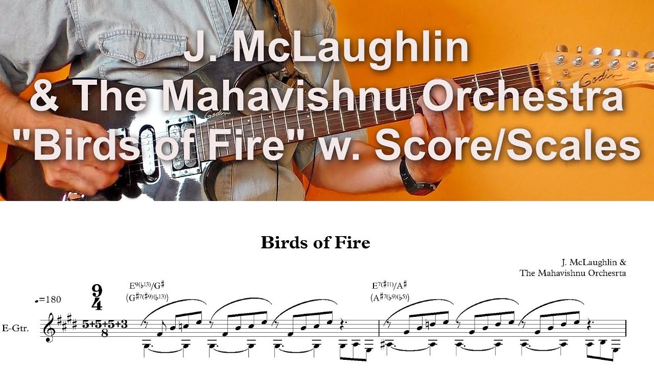 J. McLaughlin & Mahavishnu Orchestra "Birds of Fire" w. Score ...