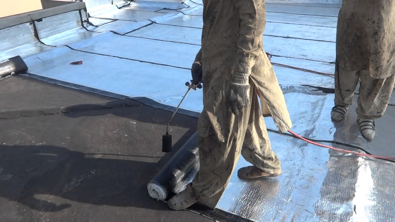 Waterproofing by 3MM Aluminum Coated APP Modified Bituminous Membrane ...