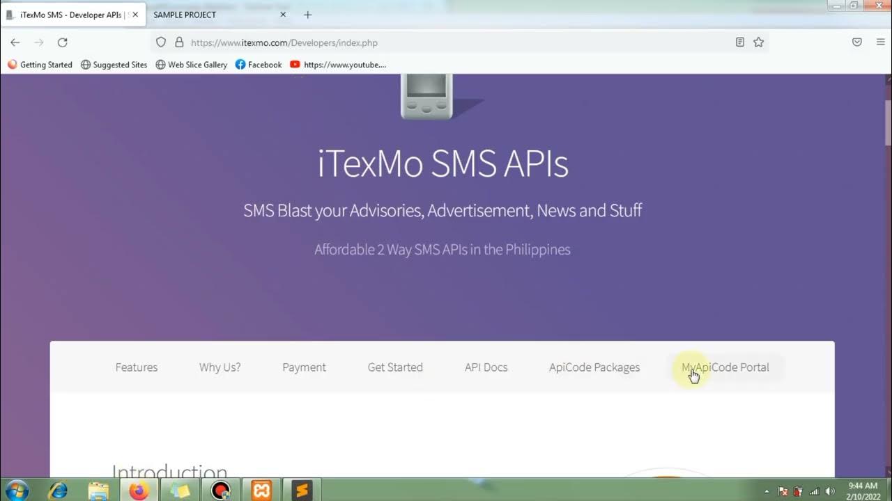 How to send FREE SMS using itexmo SMS API in PHP (tagalog version) - PART 2 - YouTube
