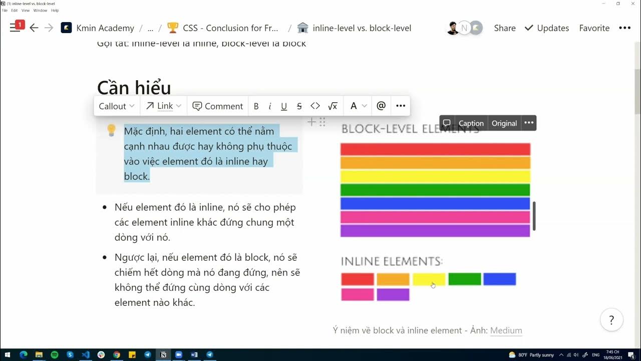 19 - Tìm hiểu về Block, Inline trong CSS | Pea Codie - YouTube