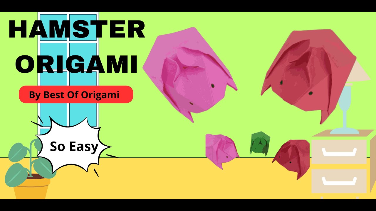 HOW TO MAKE PAPER OF HAMSTER ? || TUTORIAL ORIGAMI HAMSTER || EASY ...