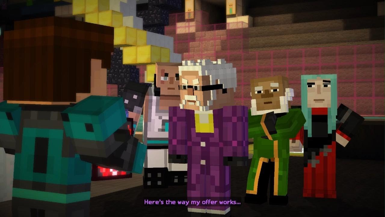 Minecraft Story mode episode 8 (Meet the old Builders) pt23 - YouTube