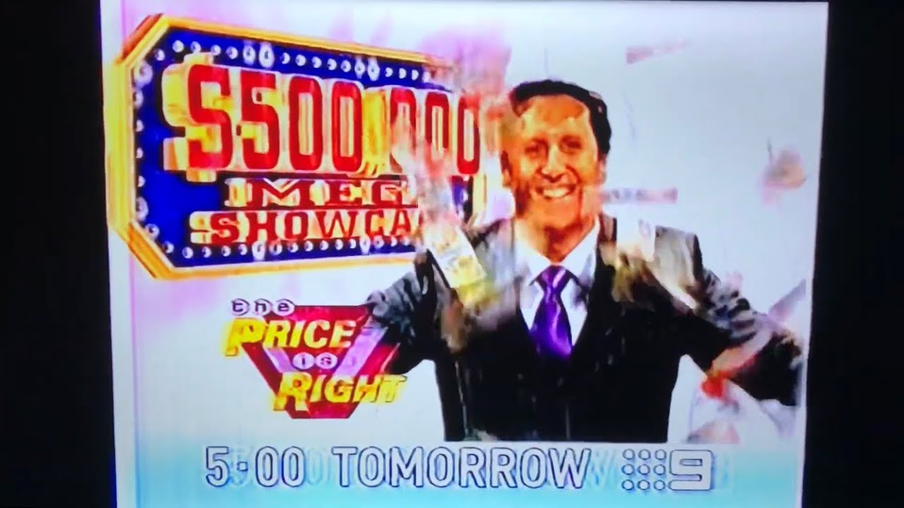 The Price Is Right Australia $500,000 Mega Showcase Promo 2004 - YouTube