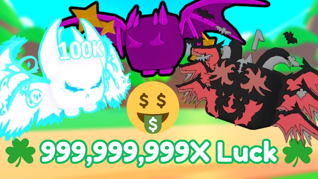I got 999,999,999X Luck in Pet Hatching Simulator 99... - YouTube