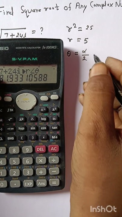 To find square root of any complex Number using scientific calculator ...