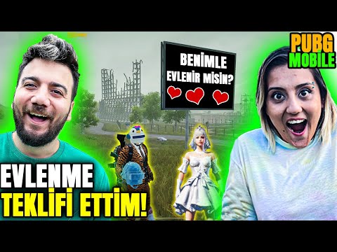 MAÇTA EVLENME TEKLİFİ ETTİM! ŞOK OLDU! Pubg Mobile Sevgilimle vs Attık!