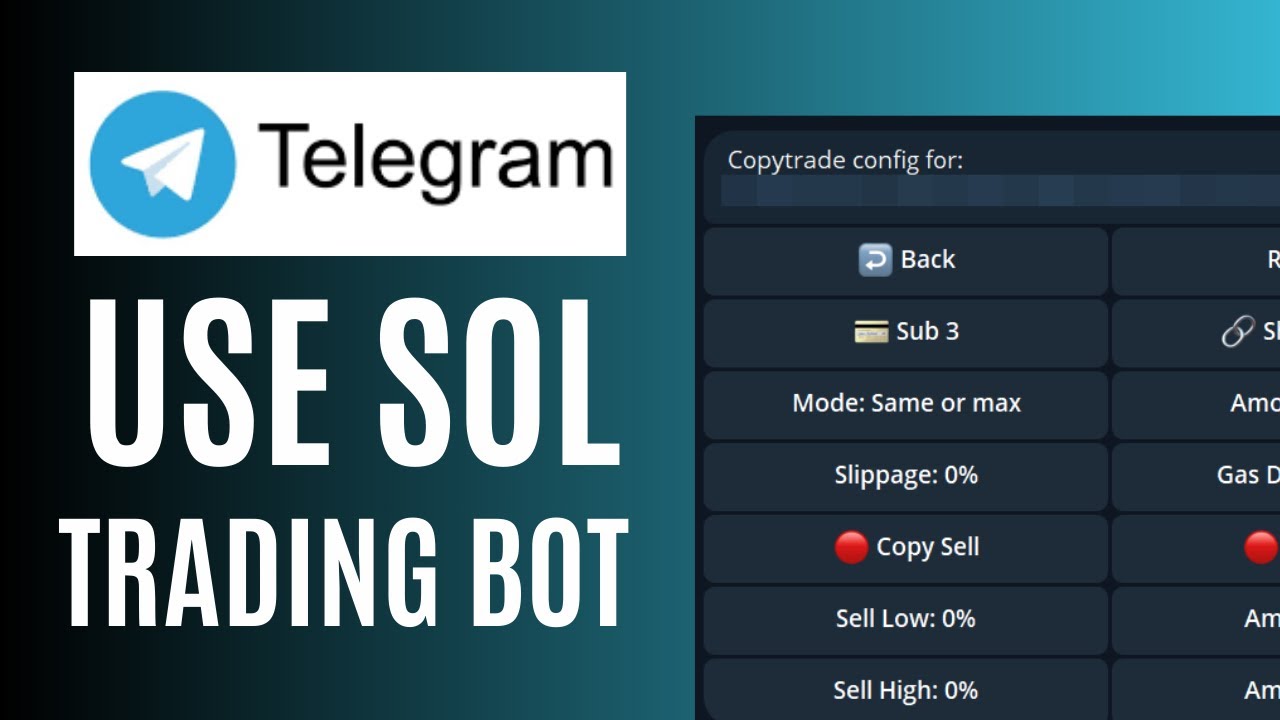 How To Use Sol Trading Bot Telegram - YouTube