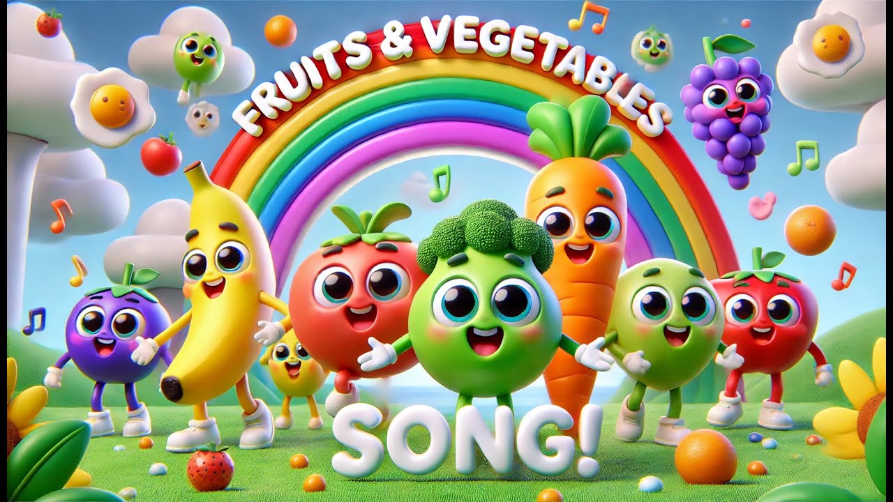 Fruits and Vegetables Song for Kids | Healthy Eating Fun - YouTube