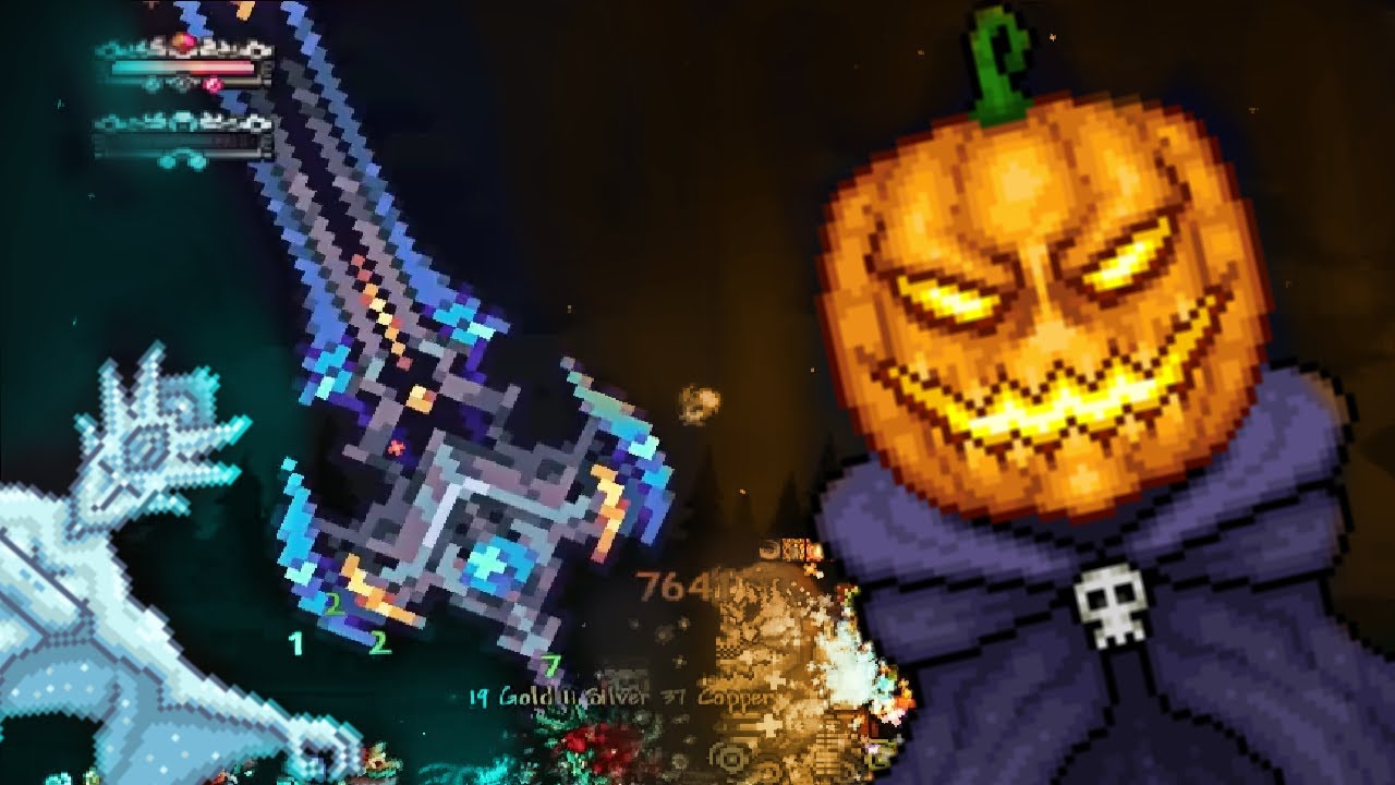 Terraria Mod Showcase Grand Force Sloome Mod vs Frost Moon Pumpkin Moon ...
