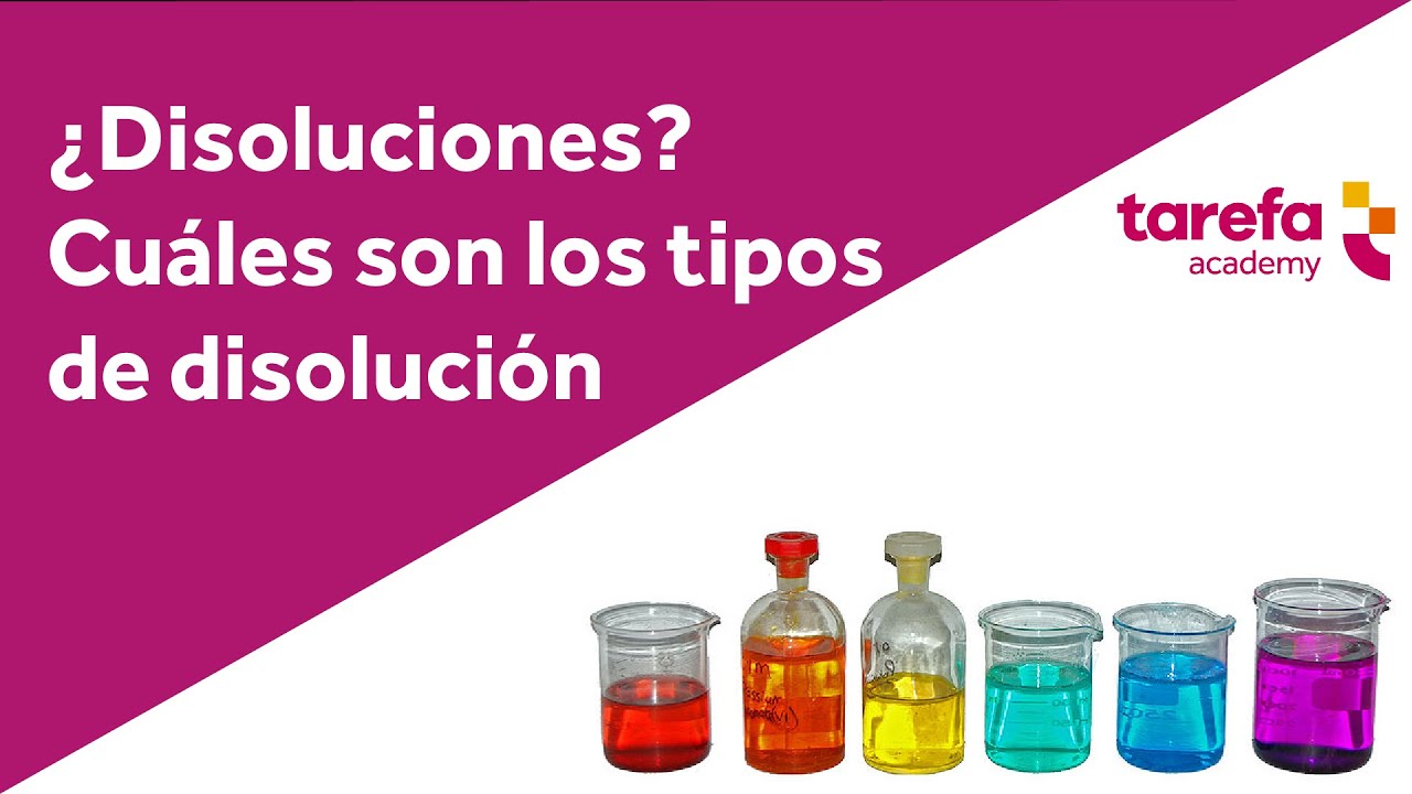 ¿Qué son las disoluciones? y sus tipos - YouTube