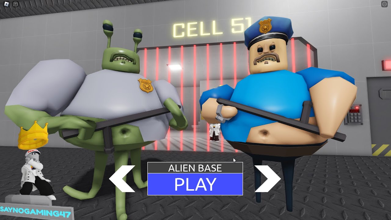 Escaping Barry’s Prison Run: New Alien Base Update! #roblox # ...