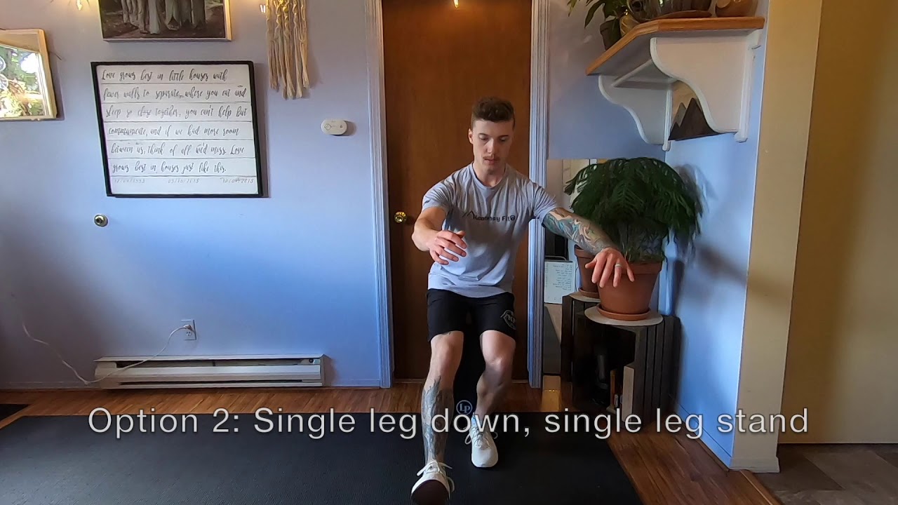 Single Leg Sit to Stand | Exercise Demo (at home) - YouTube