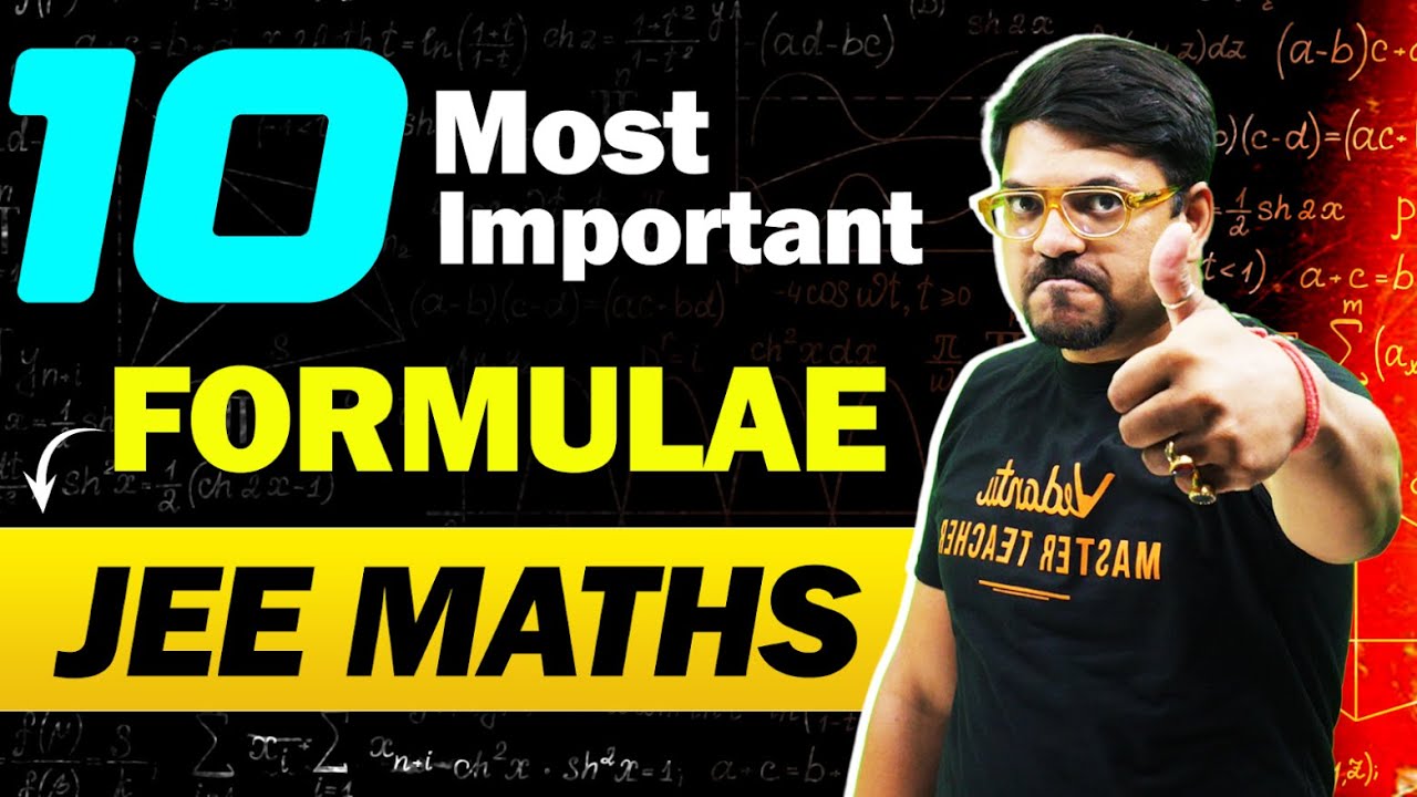 10 Most Important Formula for JEE Maths🎯 | JEE Mains 2024 | Harsh Sir ...