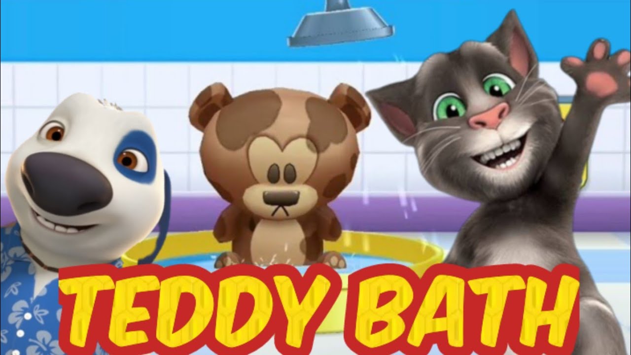 Washing Tom's cute pet/ Talking Tom & Friends/ Funny/ Friends Update ...