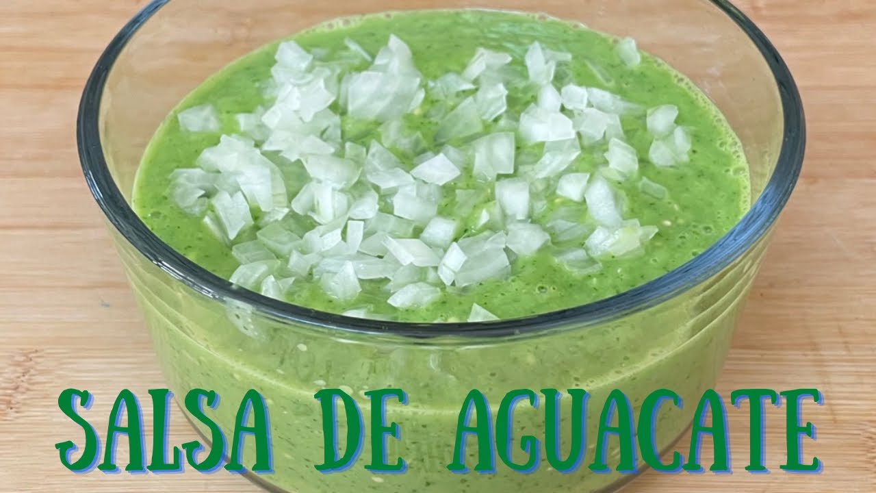 Salsa Verde de Aguacate En Crudo🥑 - YouTube