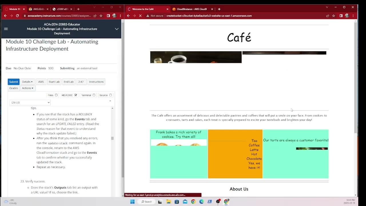 AWS Academy Cloud Architecting Module 10 Challenge Lab - YouTube