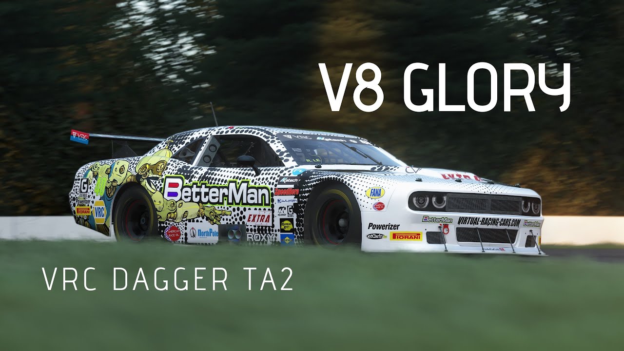 Menacing V8 Sounds: Onboard the brutal Dagger TA2 from VirtualRacingCars | AssettoCorsa - YouTube