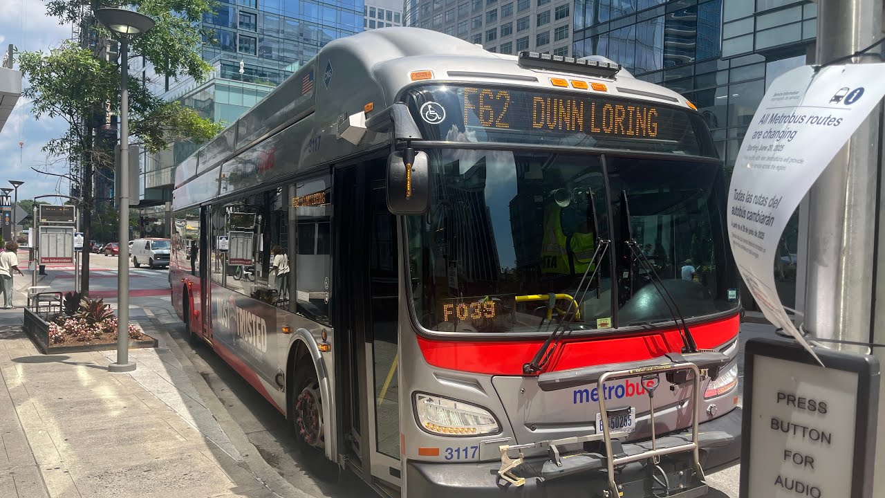Wmata MetroBus 3000 Series Ride, #3117, Route: F62, Rosslyn to Dunn ...