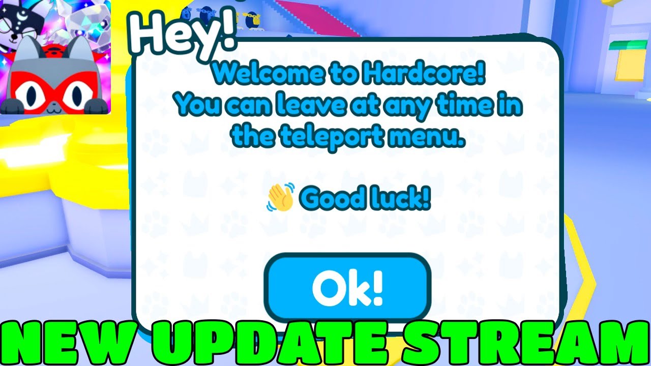 New update pet simulator x hardcore gameplay. Giveaway hardcore pets ...