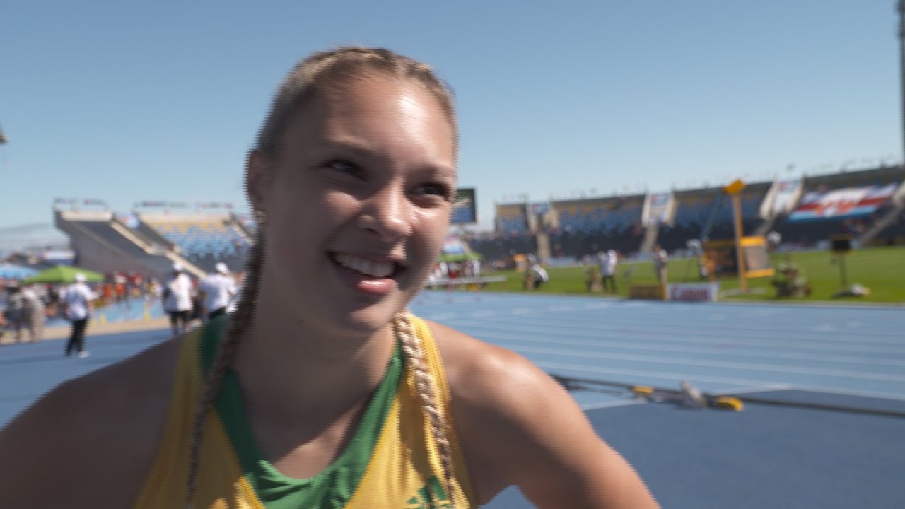 WU20 2016 Bydgoszcz 100m Hurdles Women heat Danielle SHAW AUS - YouTube