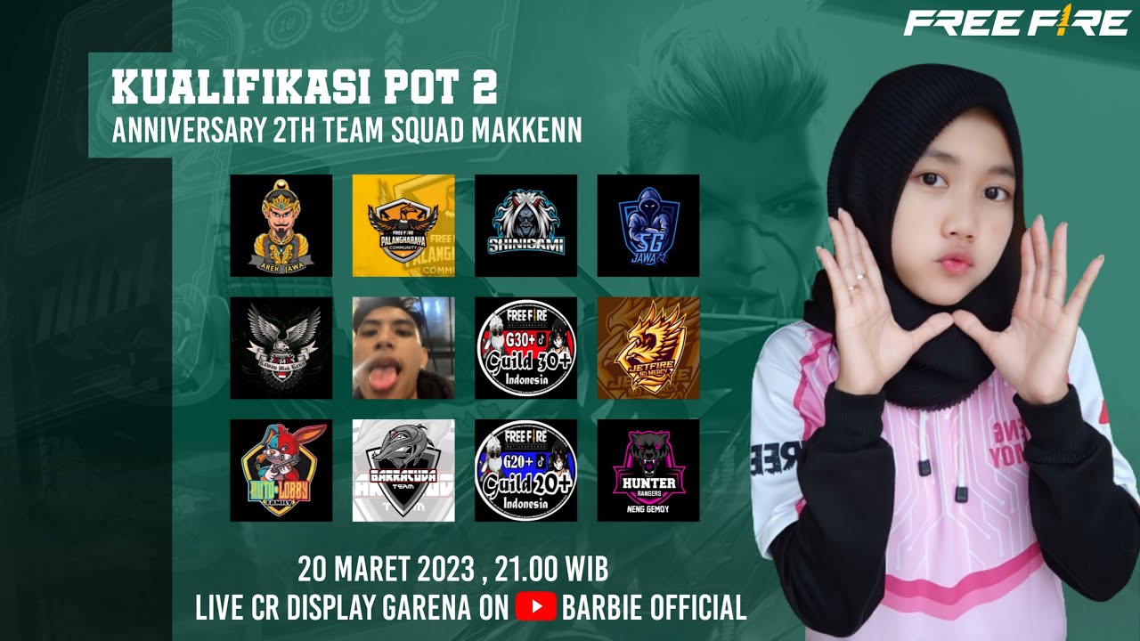 ANNIVERSARY 2TH TEAM SQUAD MAKKENN | KUALIFIKASI POT 2 - YouTube