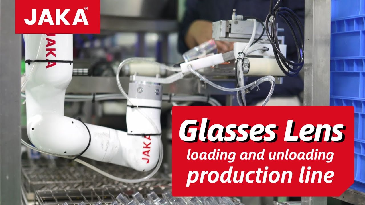 Automatic Loading and Unloading of Lens Casting Production Line - YouTube