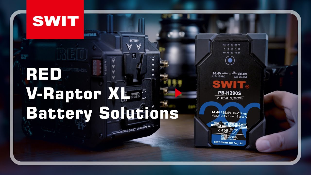 RED V-Raptor XL Battery Solutions from SWIT - YouTube