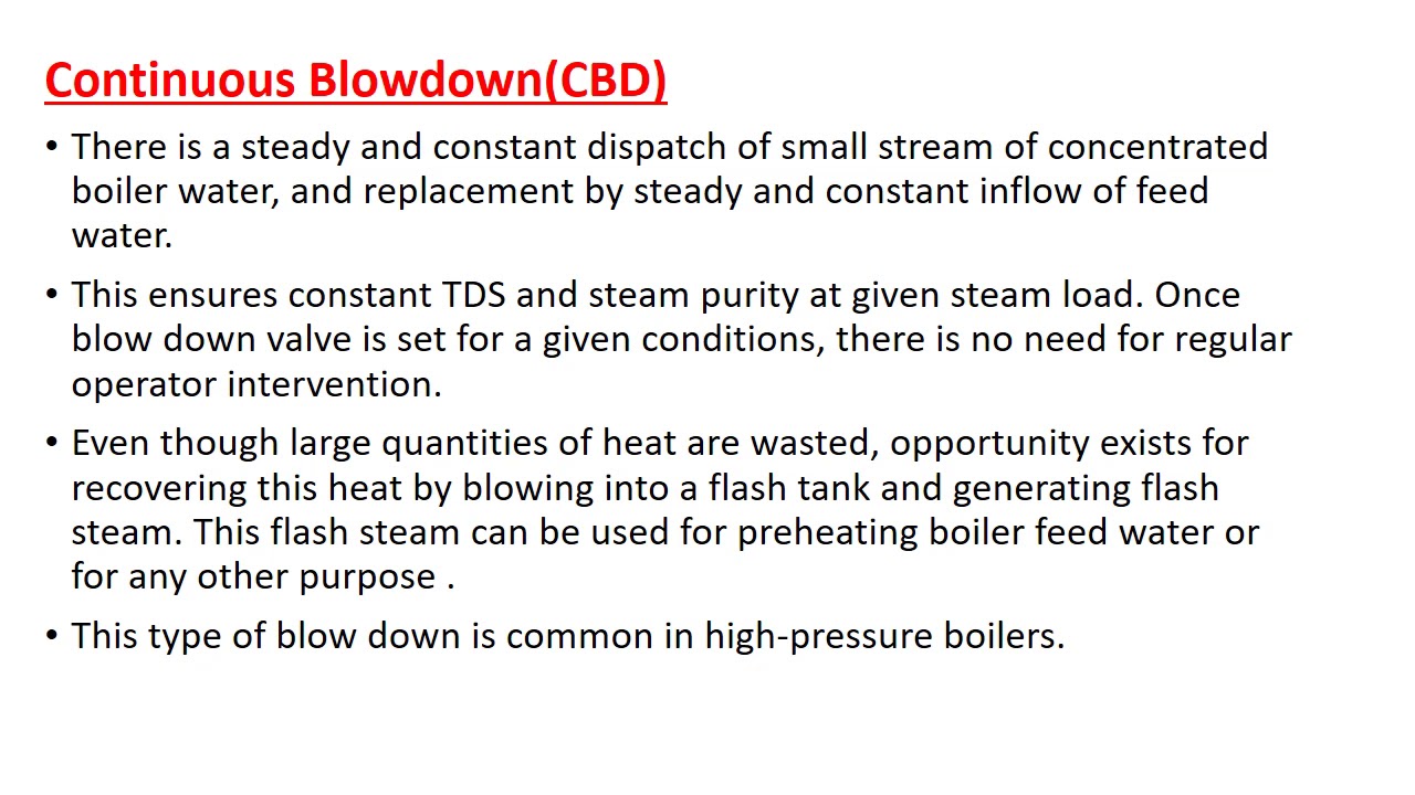 BOILER BLOWDOWN & CALCULATION OF BLOWDOWN PERCENTAGE - YouTube