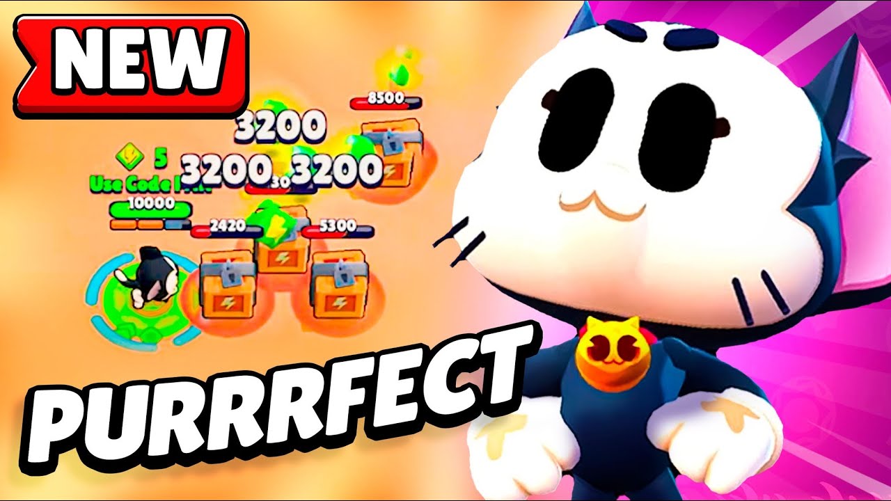 KIT is PURRFECT! How do you get Kit in Brawl Stars! Voicelines, Skins ...